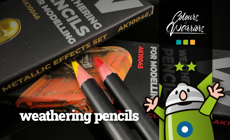 Jak na to: Weathering Pencils (AK Interactive) - Colours of Warriors